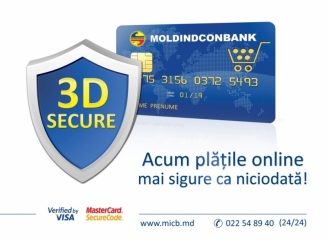 Protejaţi-vă cumpărăturile pe Internet cu 3D-Secure de la Moldindconbank! – Bancamea